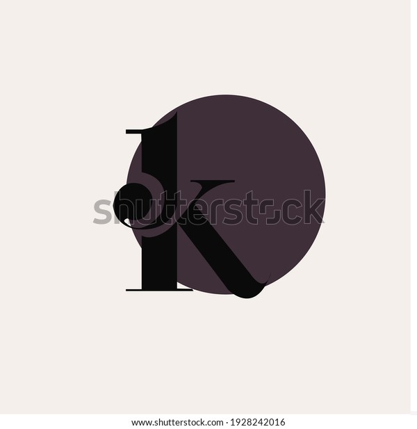 K Letter Modern Logo Design Vector Stock Vector Royalty Free