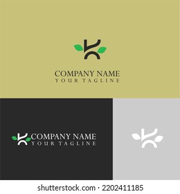 K Letter Nature Logo Vector Stock Vector (Royalty Free) 2202411185 ...