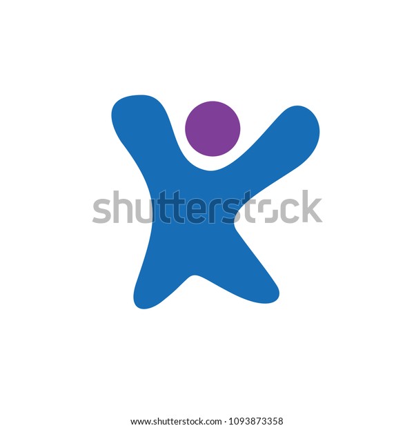 K Letter People Logo Vector: vector de stock (libre de regalías ...