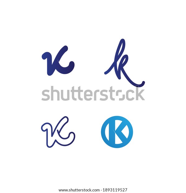 K Logo Design K Letter Font Stock Vector (Royalty Free) 1893119527 ...