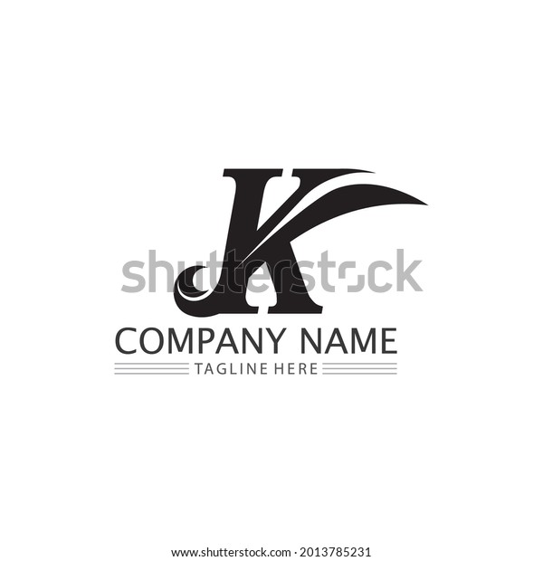 K Logo Design K Letter Font Stock Vector (Royalty Free) 2013785231 ...