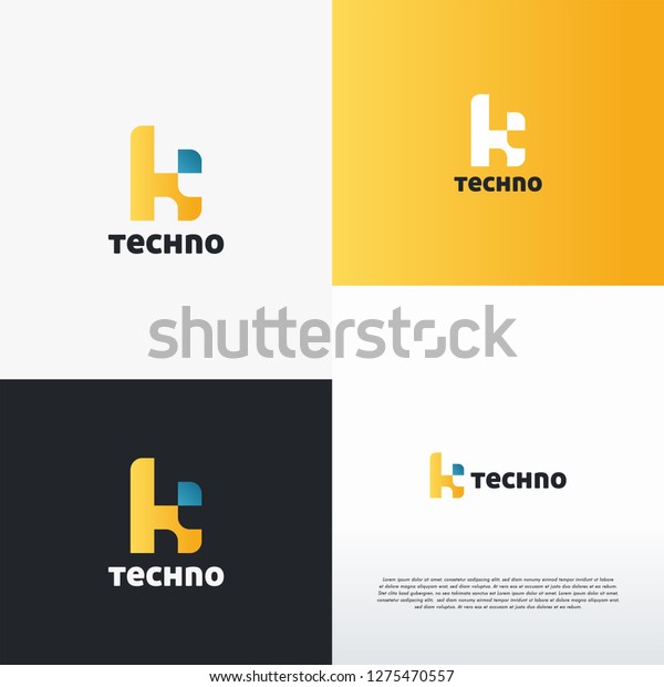 K Technology Logo Designs Concept Vector Stock Vector (Royalty Free ...