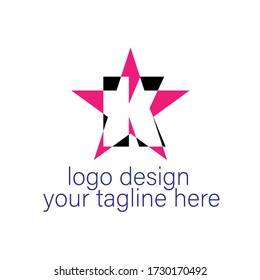 K Word Logo Design Template Stock Vector (Royalty Free) 1730170492 ...