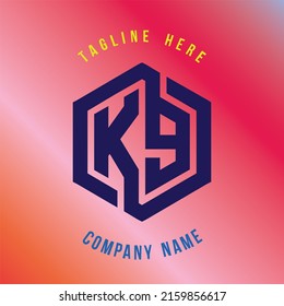 K9 Lettering Logo Simple Easy Understand Stock Vector (Royalty Free ...