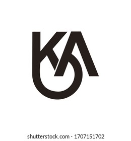 Ka Letter Vector Logo Design Stock Vector (Royalty Free) 1707151702 ...
