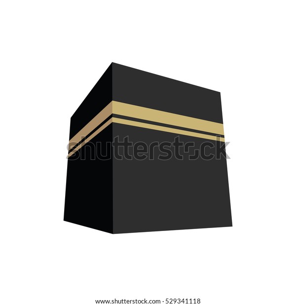 Kaaba Kabah Mecca Logo Vector Illustration Stock Vector (Royalty Free ...