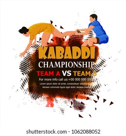 149 Kabaddi league poster design Images, Stock Photos & Vectors ...