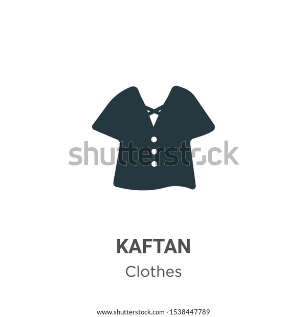 Kaftan Vector Icon On White Background Stock Vector (Royalty Free ...