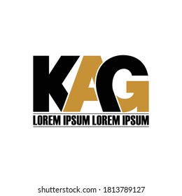 Aga Letter Monogram Logo Design Vector Stock Vector (Royalty Free ...