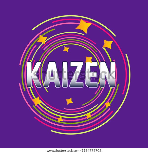 Kaizen Beautiful Label Background Sign Summer Stock Vector (Royalty ...