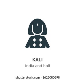 Kali Glyph Icon Vector On White Stock Vector (Royalty Free) 1623080698 ...