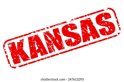 Kansas Red Stamp Text On White: vector de stock (libre de regalías ...