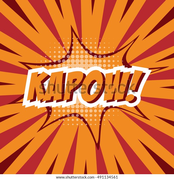 Kapow Colorful Speech Bubble Explosions Pop Stock Vector (Royalty Free ...