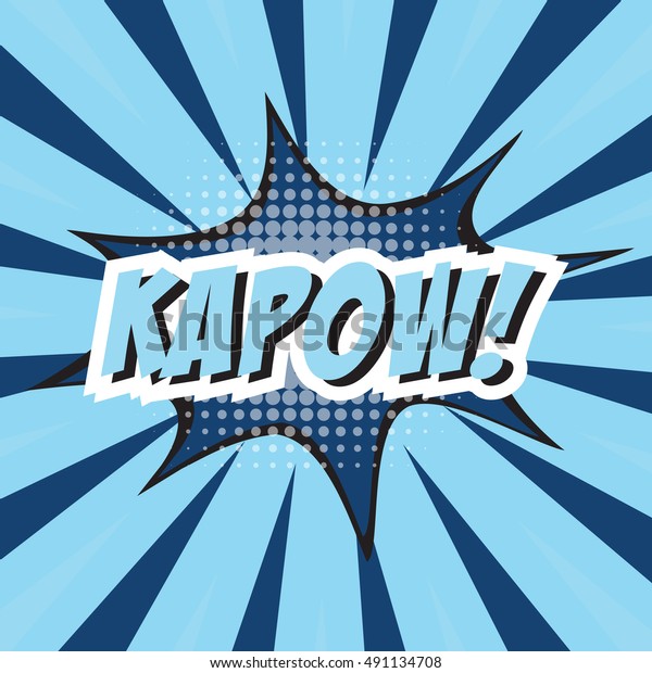 Kapow Colorful Speech Bubble Explosions Pop Stock Vector (Royalty Free ...