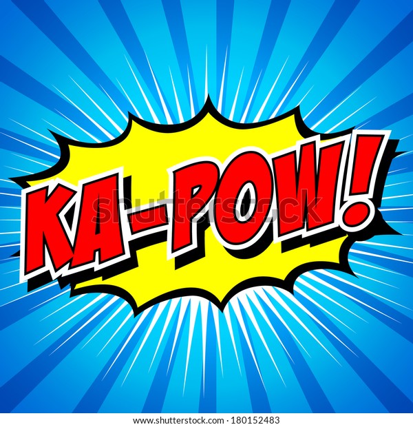 Kapow Comic Speech Bubble Cartoon 스톡 벡터(로열티 프리) 180152483 | Shutterstock