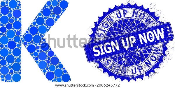 Kappa Greek Lowercase Symbol Vector Composition Stock Vector (Royalty ...