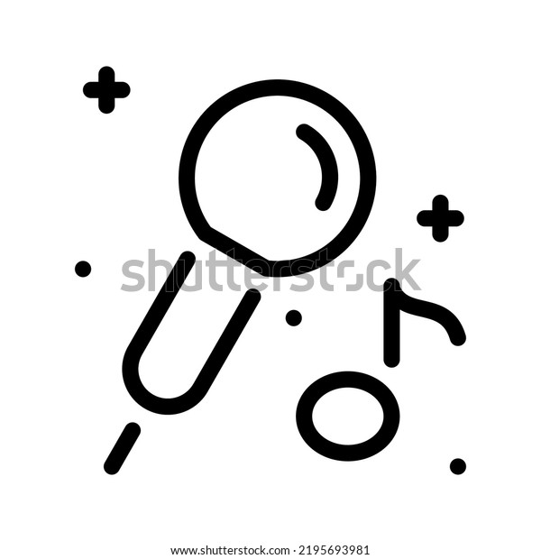 Karaoke Line Symbol Vector Editable Stroke Stock Vector (Royalty Free ...