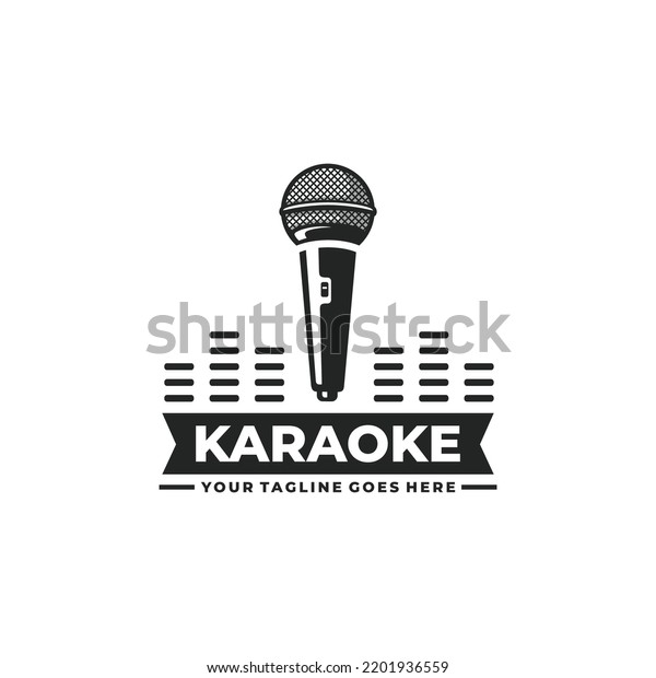 Karaoke Logo Design Vector Illustration Stock Vector (Royalty Free ...