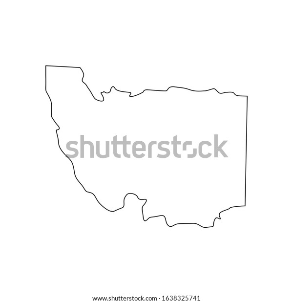 Karas Region Map Country Namibia Stock Vector (Royalty Free) 1638325741