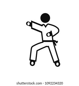 Karate Master Icon Stock Vector (Royalty Free) 1092234320 | Shutterstock