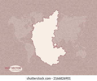 Karnataka Map Abstract Modern Vector Design Stock Vector (Royalty Free ...