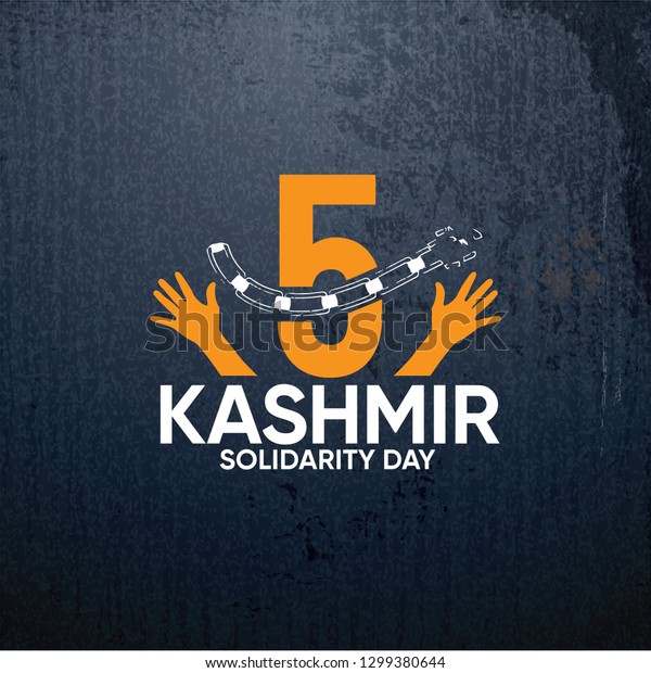 Kashmir Day Logos Vector Stock Vector (Royalty Free) 1299380644