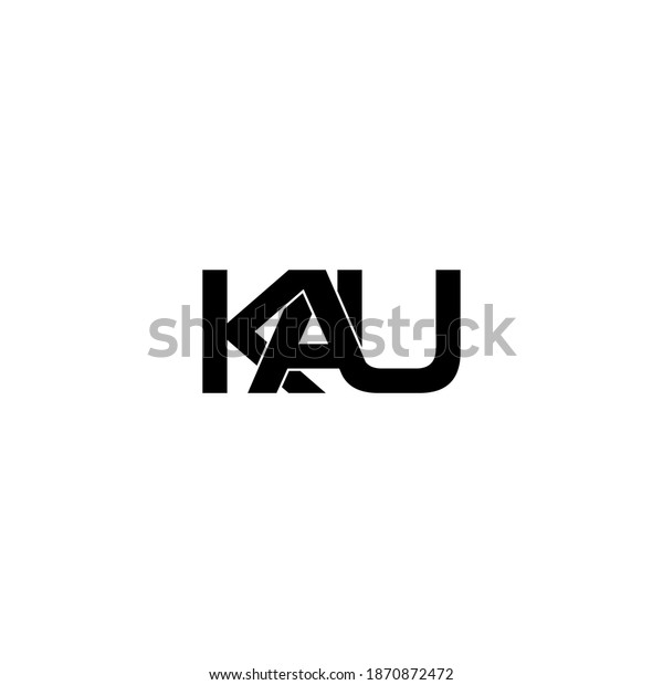 Kau Letter Original Monogram Logo Design Stock Vector (Royalty Free ...