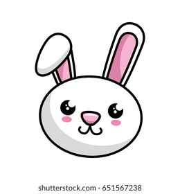 Cute Rabbit Cartoon Illustration Isolated On Stock Vector (Royalty Free ...