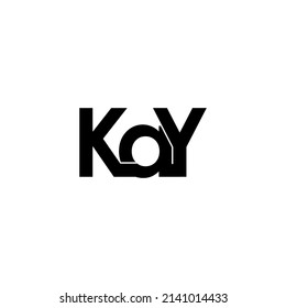 Kay Letter Original Monogram Logo Design Stock Vector (Royalty Free ...