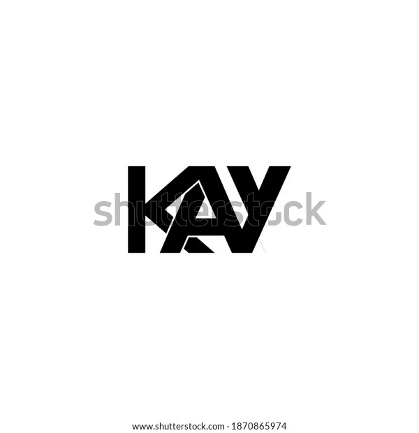 Kay Letter Original Monogram Logo Design Stock Vector (Royalty Free ...