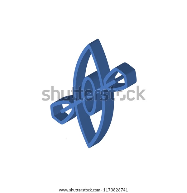 Kayak Isometric Left Top View 3d Stock Vector (Royalty Free) 1173826741 ...