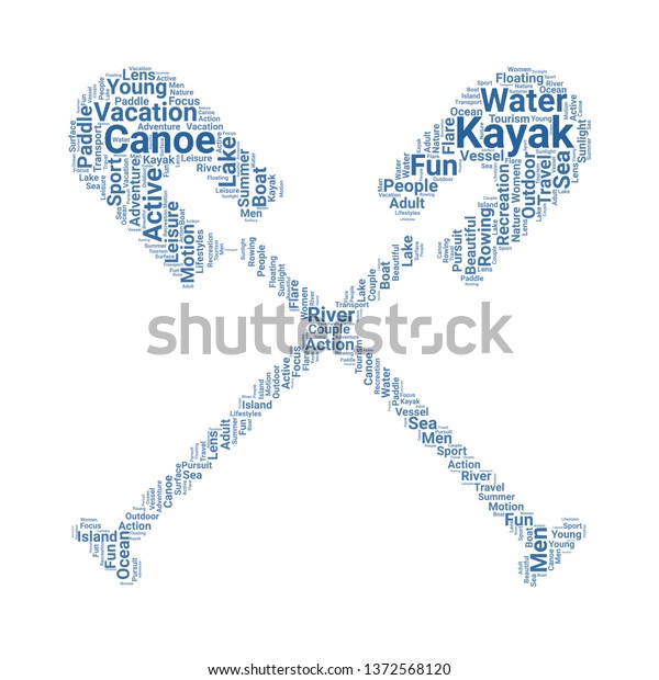 Kayak Word Cloud Tag Cloud About Stock Vector (Royalty Free) 1372568120 ...
