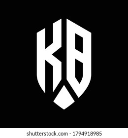 Kb Logo Monogram Emblem Shield Style Stock Vector (Royalty Free ...