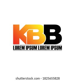 Kbb Letter Monogram Logo Design Vector Stock Vector (Royalty Free ...