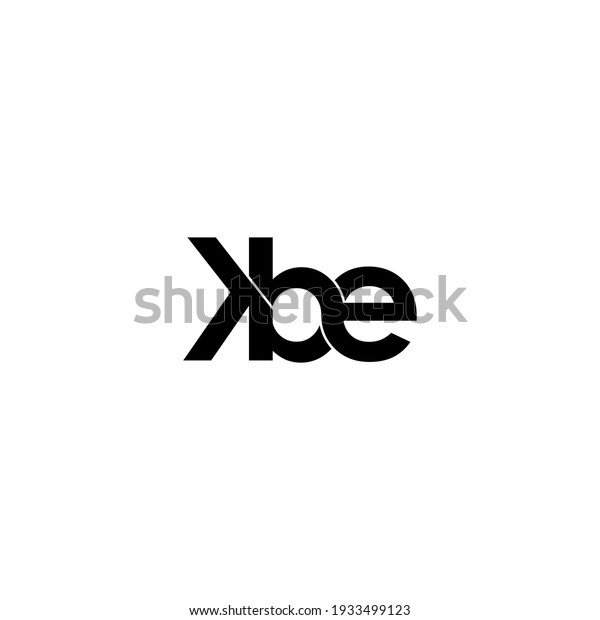 Kbe Letter Original Monogram Logo Design Stock Vector (Royalty Free ...
