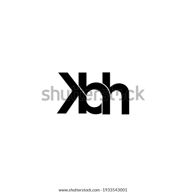 Kbh Letter Original Monogram Logo Design Stock Vector (Royalty Free ...