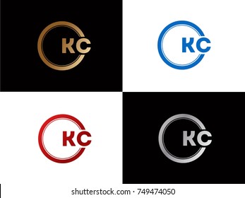 Kc Logo Letter Design Vector Red Stock Vector (Royalty Free) 749474050 ...