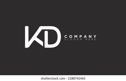 Kd Alphabet Letters Initials Monogram Logo Stock Vector (Royalty Free ...
