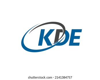 Kde Letter Creative Modern Elegant Swoosh Stock Vector (Royalty Free ...