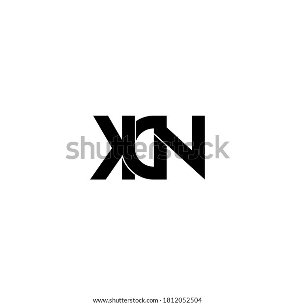 Kdn Letter Original Monogram Logo Design Stock Vector (Royalty Free ...