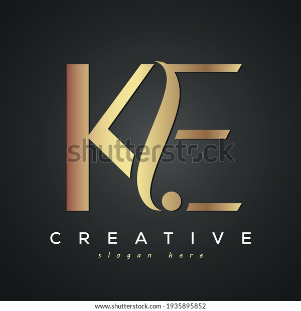 Ke Creative Luxury Logo Design Stock Vector (Royalty Free) 1935895852 ...