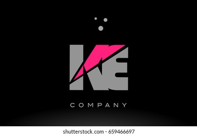 Ke K E Alphabet Letter Logo Stock Vector (Royalty Free) 659466697 ...