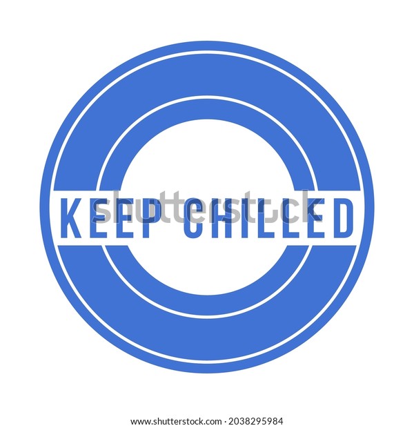 Keep Chilled Food Package Label Storage Stock Vector (Royalty Free ...