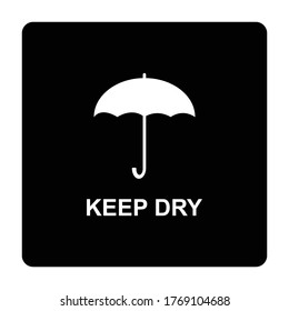 Keep Dry Icon Symbol Vector Illustration Stok Vektör (Telifsiz) 1608952693 | Shutterstock