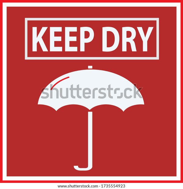 Keep Dry Icon Vector Perfect Logo Stock Vector (Royalty Free ...