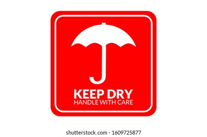 Vektor Stok Keep Dry Symbolized By Umbrella Icon (Tanpa Royalti ...