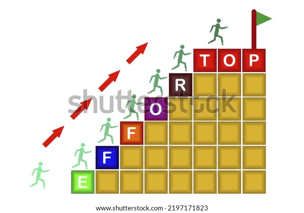 Keep Effort Reach Top Stock Vector (Royalty Free) 2197171823 | Shutterstock