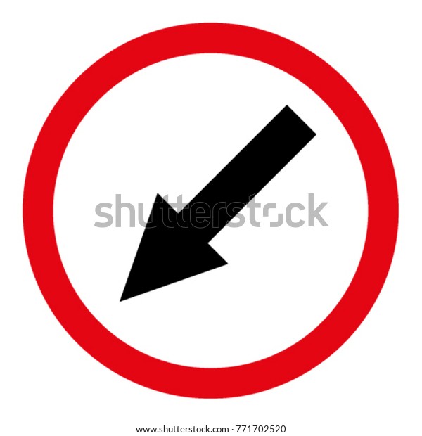 Keep Left Traffic Signs Design By: เวกเตอร์สต็อก (ปลอดค่าลิขสิทธิ์ ...