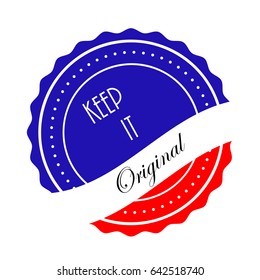 Keep Original Logo Stamp Icon Vector Stock Vector (Royalty Free ...