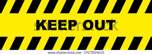 Keep Out Sign On White Background Stock Vector (Royalty Free ...